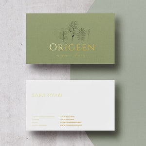 Custom Gold Foil Business Cards, Calling Cards, Custom Design, Luxury ...