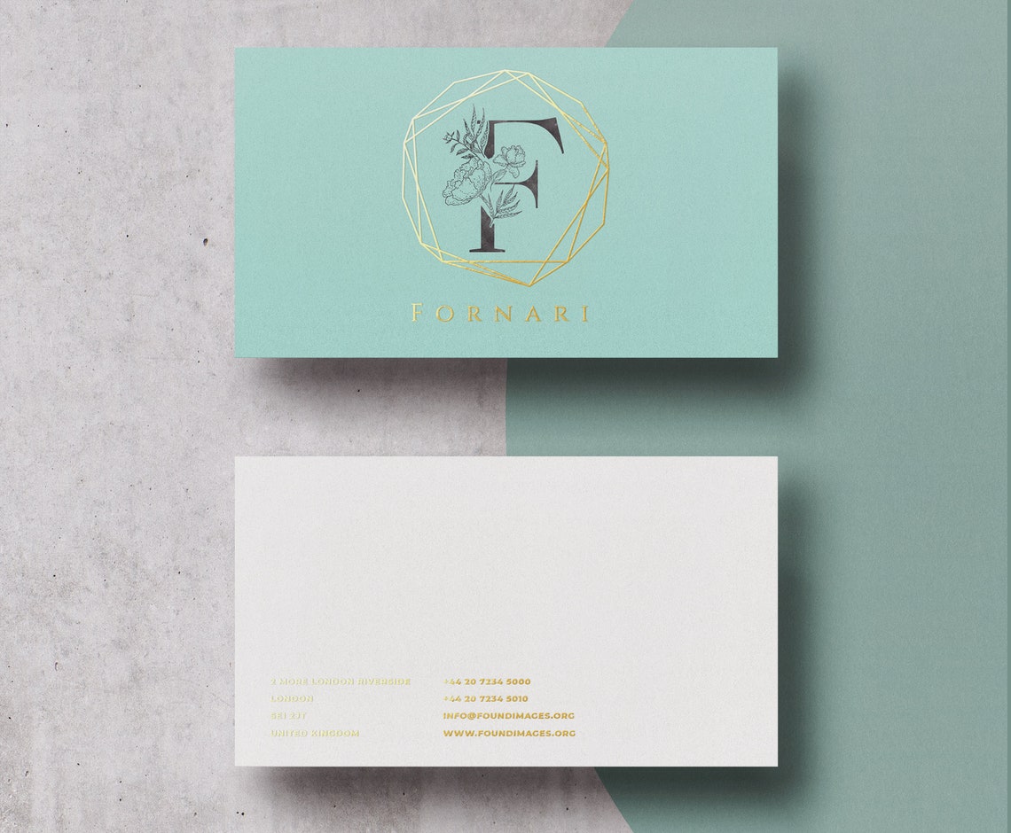 Custom Gold Foil Business Cards, Calling Cards, Custom Design, Luxury ...