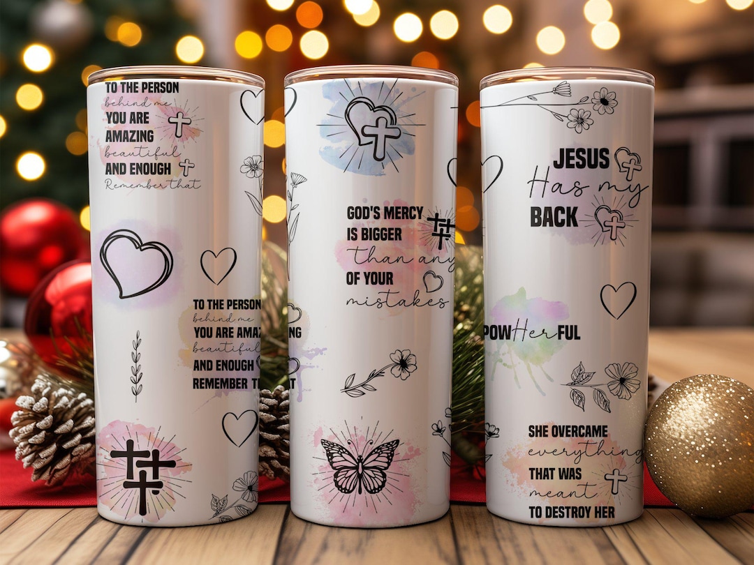 Bible Verse Tumbler, Christian Gifts, Spiritual Tumbler, Faith Tumbler ...