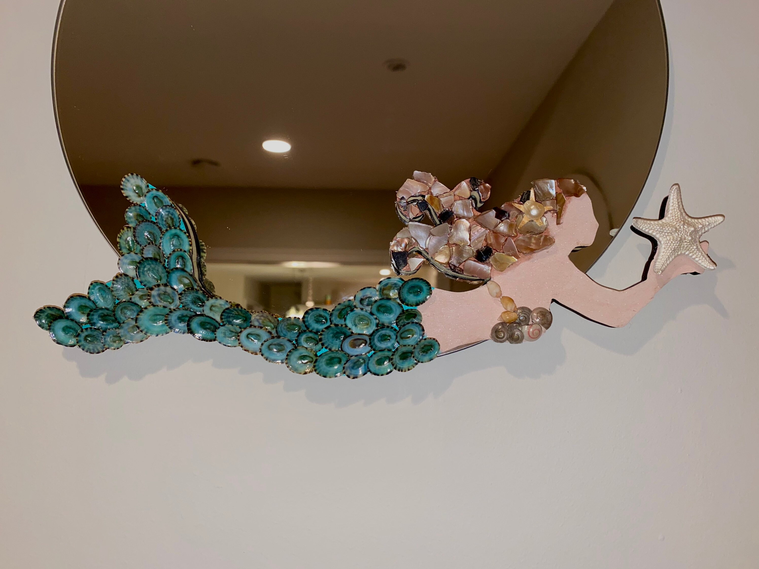 Mermaid and Starfish Wall Mirror - Etsy