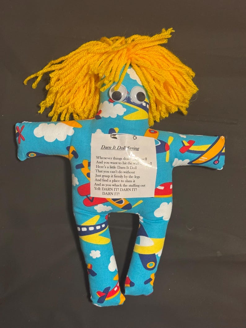 Darn It Doll - Airplane - Etsy