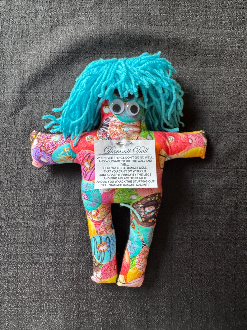 Dammit Doll - Donut - Etsy