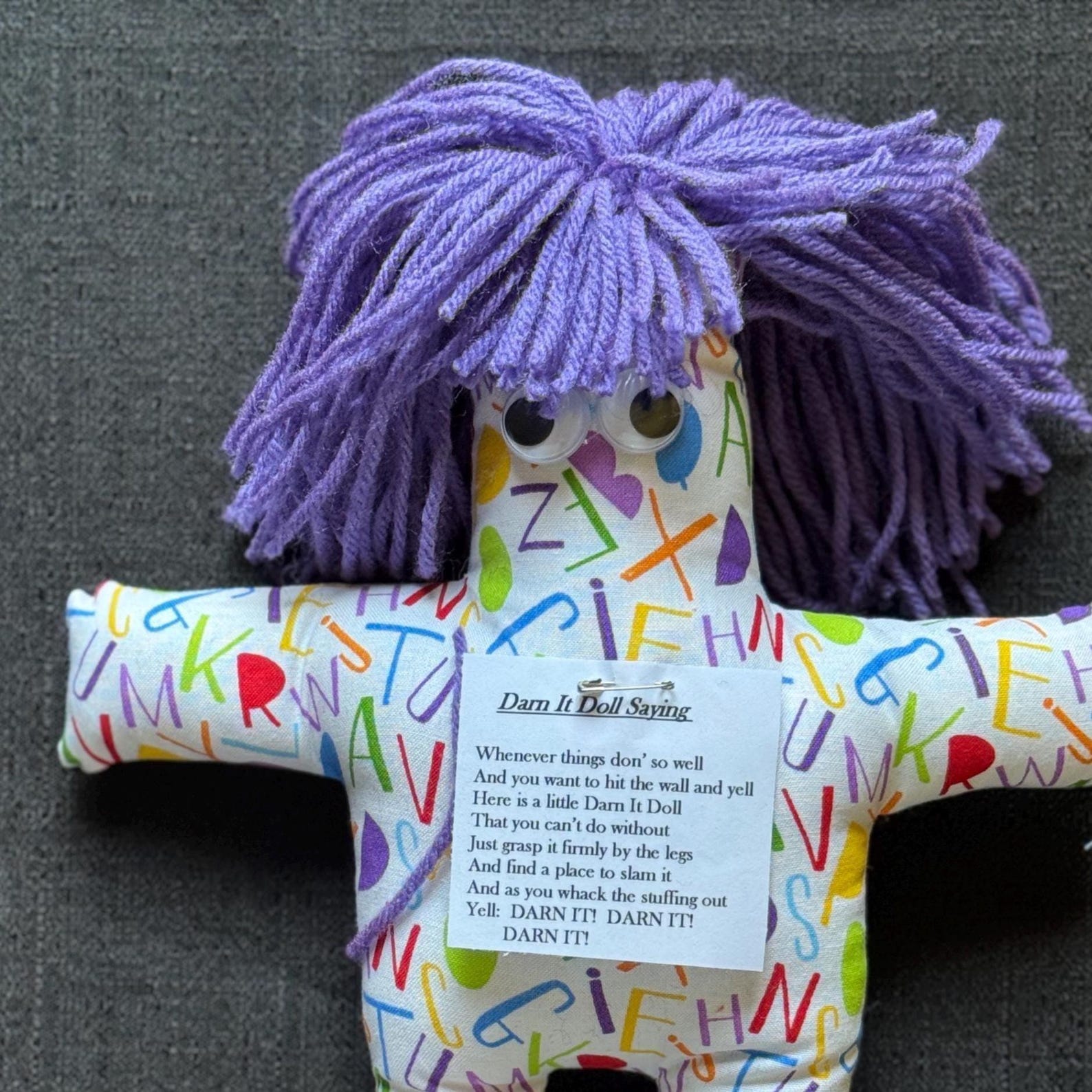 Darn It Doll - Alphabet - Etsy