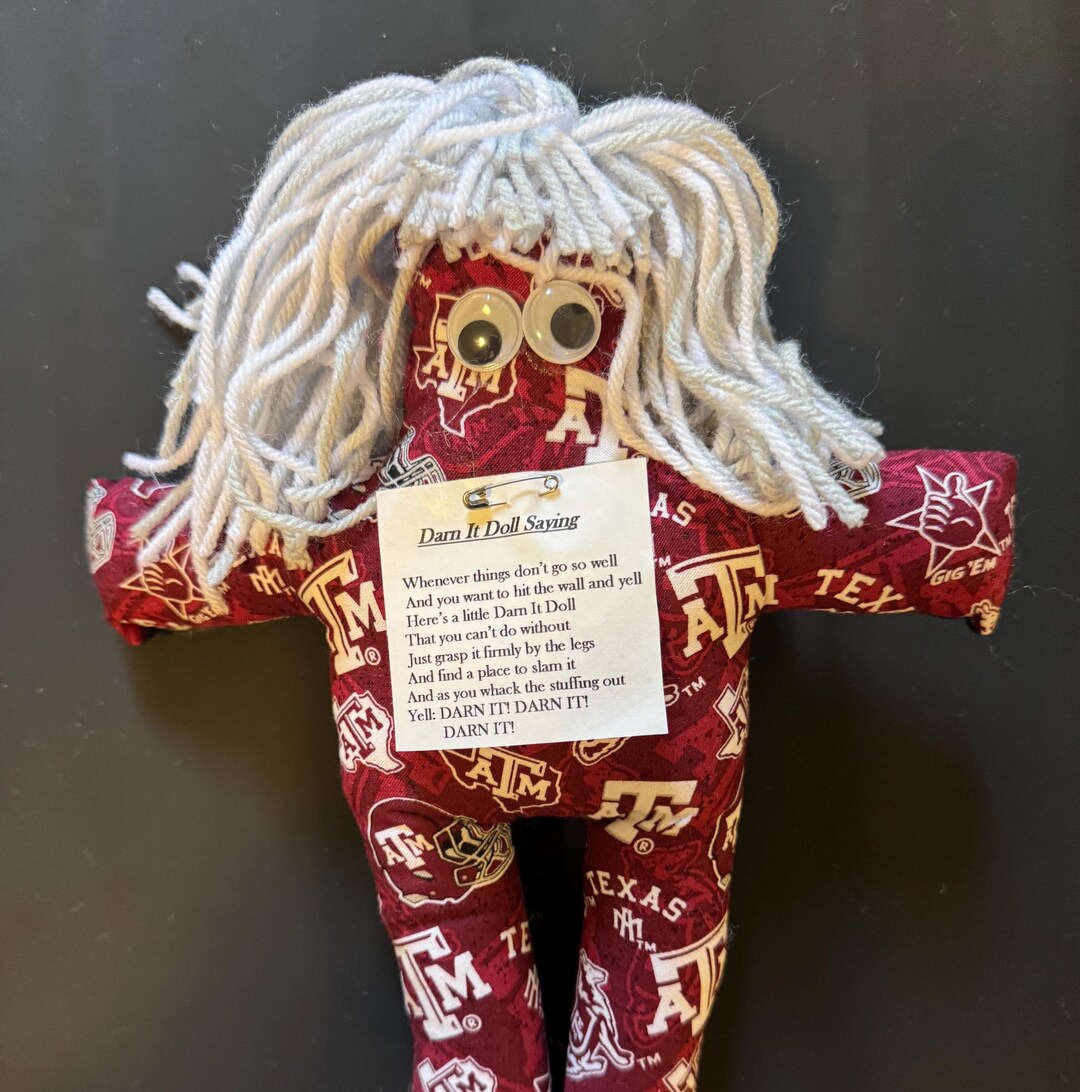 Darn It Doll - Texas AM - Etsy