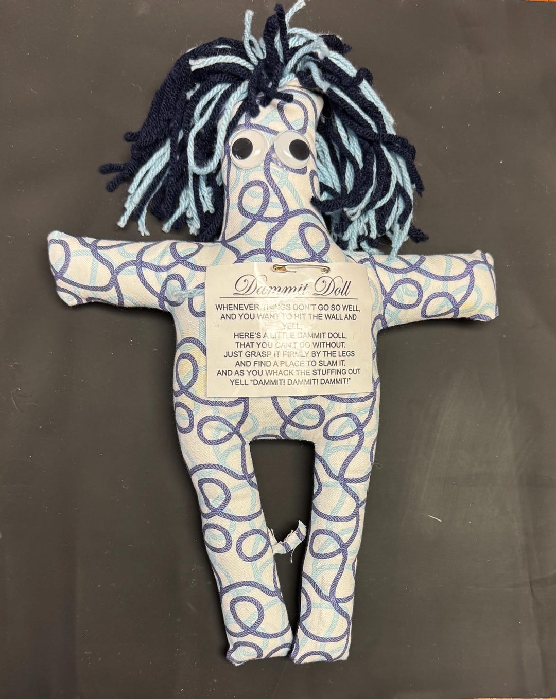 Dammit Doll - Blue Swril - Etsy
