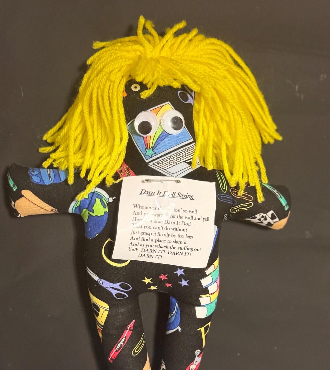 Darn It Doll - School Themed - Etsy