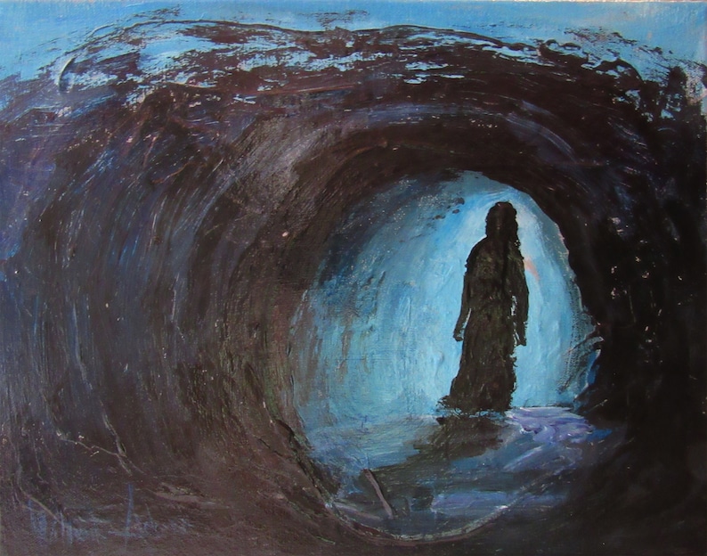 ABSTRACT - " HOLY Shadow at Golgotha " - Etsy