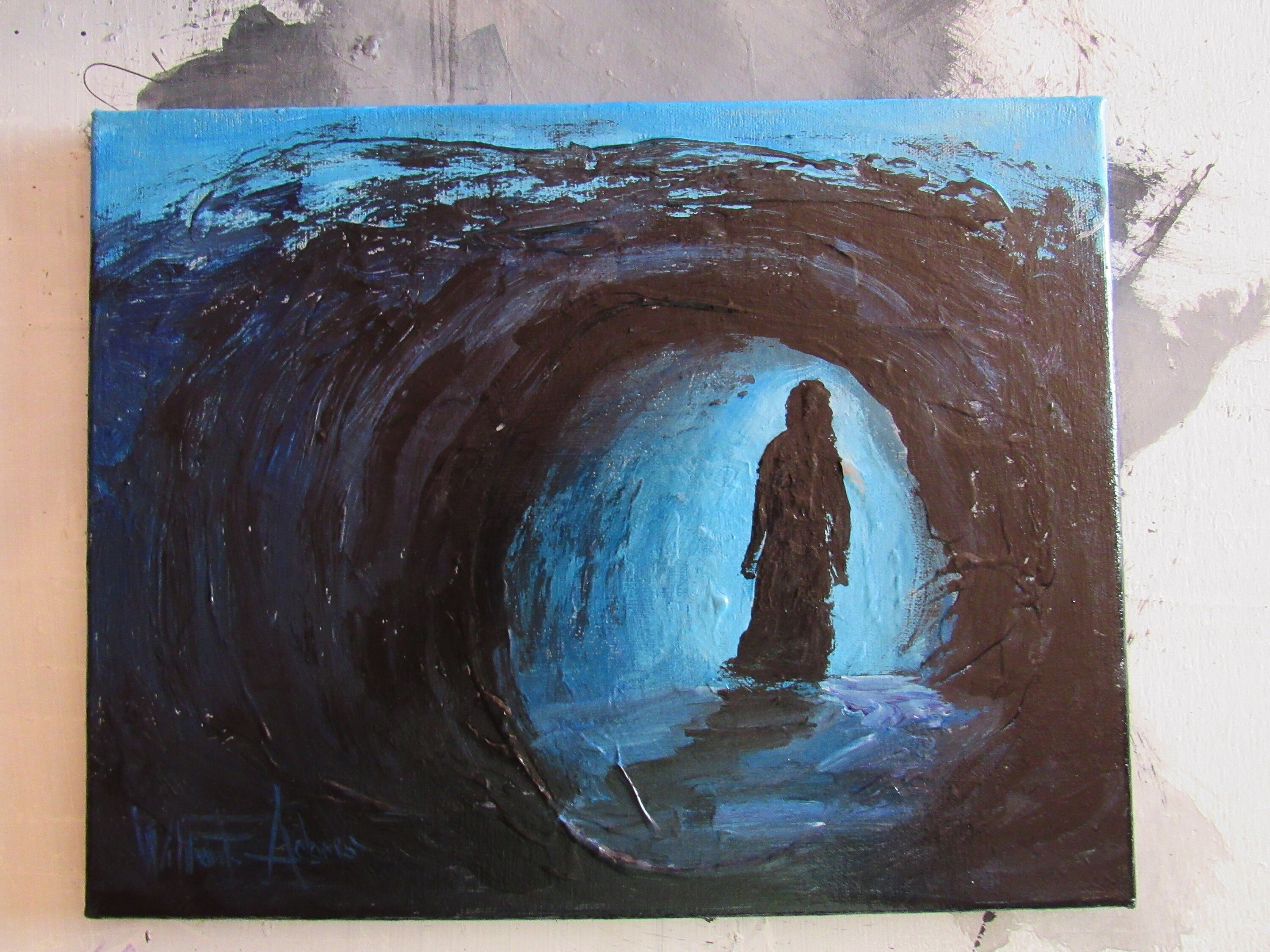 ABSTRACT - " HOLY Shadow at Golgotha " - Etsy