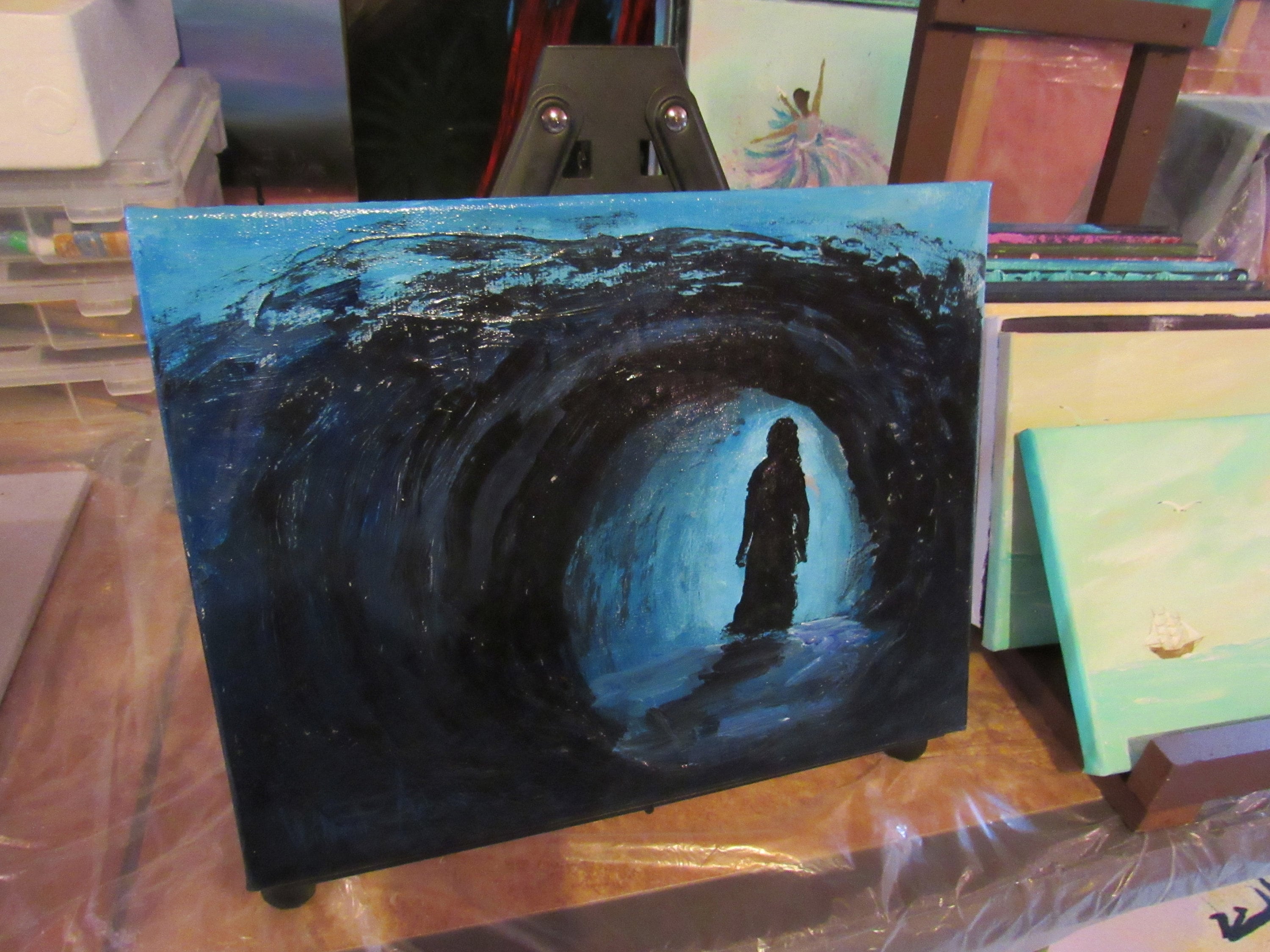 ABSTRACT - " HOLY Shadow at Golgotha " - Etsy