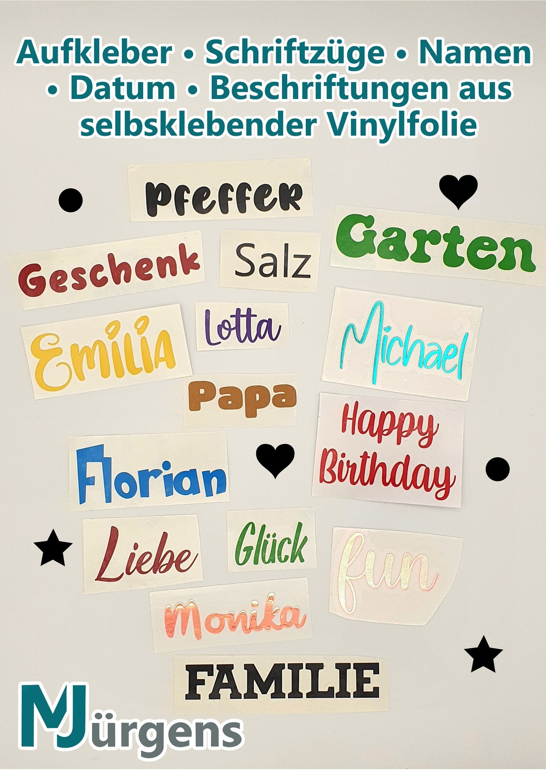 Schriftzug Zum Aufkleben