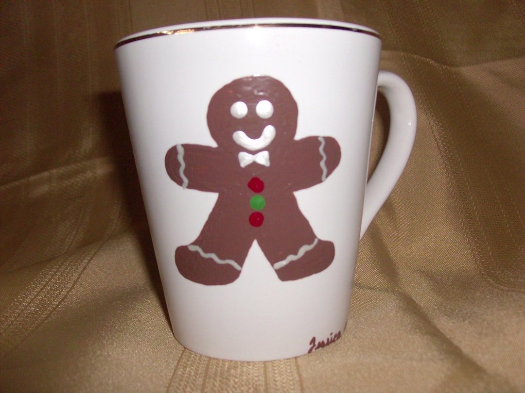 Gingerbread Man Coffee Cup - Etsy