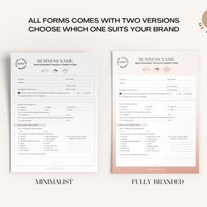 PMU Starter Pack, Eyebrows, Lip Blush, Eyeliner, Consent, Pre-procedure ...