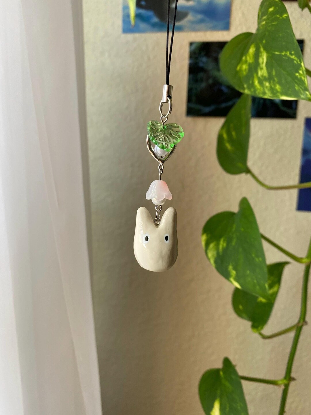 Chibi Totoro Phone Charm Studio Ghibli Inspired My Neighbor Totoro Cute ...