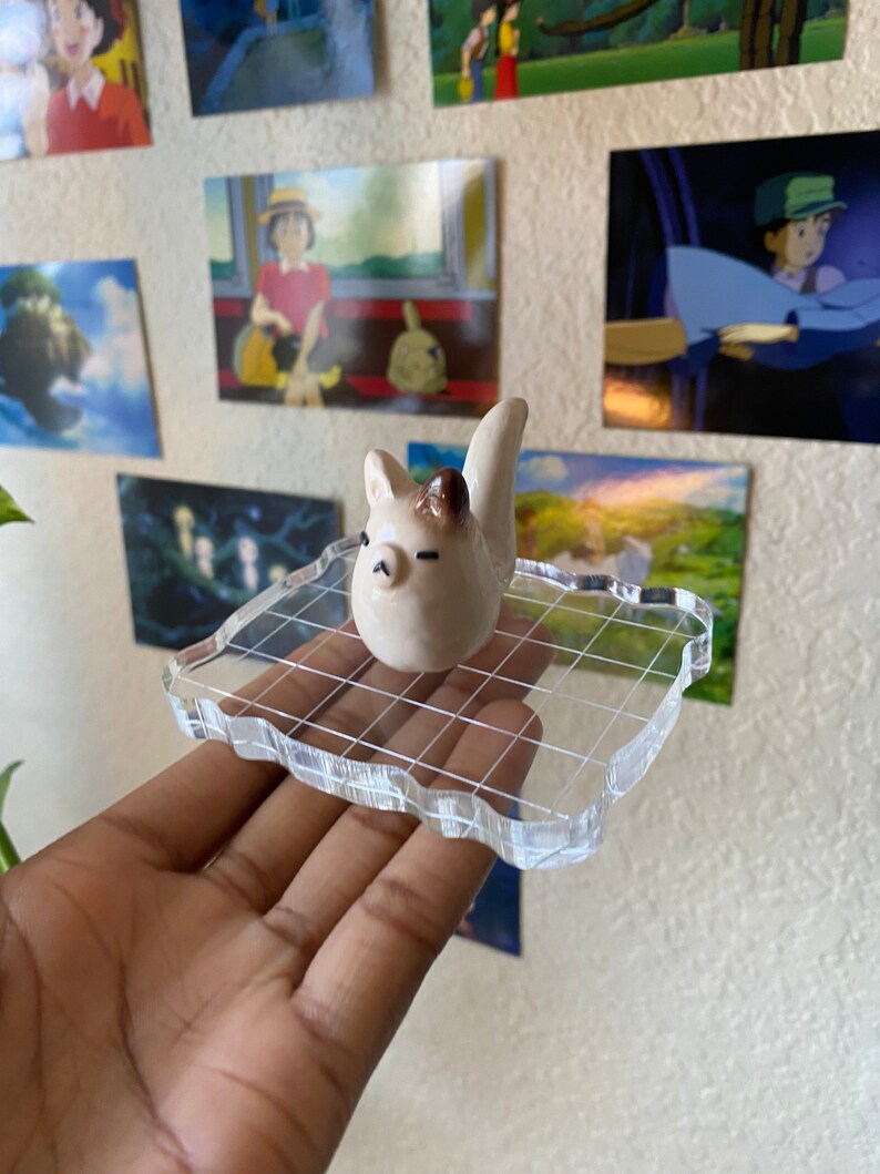 Muta Studio Ghibli Inspired Ring Holder Desk Friend Cute Jewelry Holder ...
