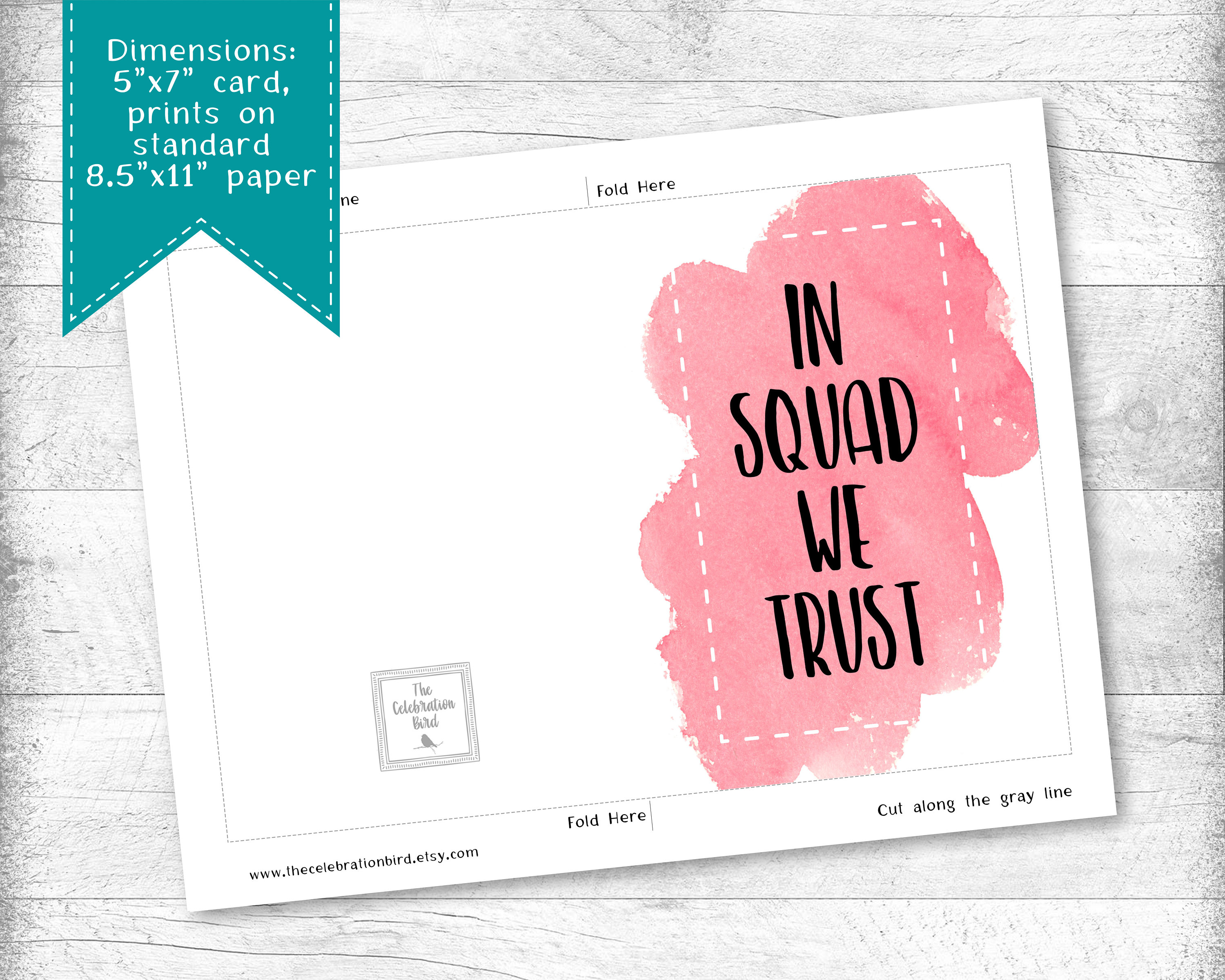 Printable Squad Friend Card Best Friend Best Friend Day - Etsy