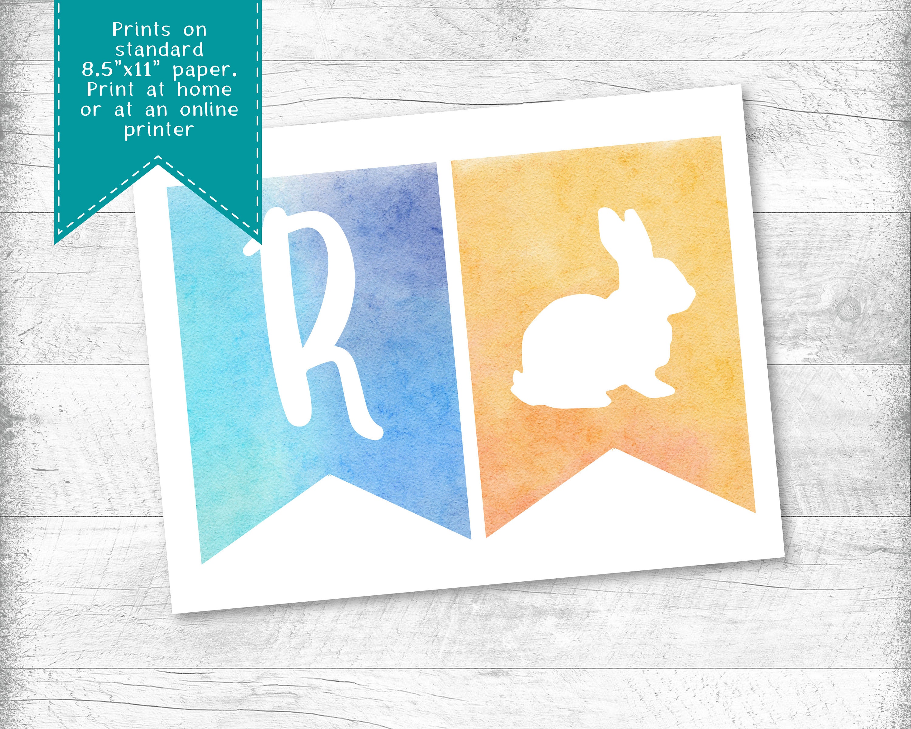 Easter Garland, Easter Banner, Easter Decor, Easter Crafts, Watercolor ...