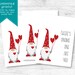 Printable Valentine Gnome Card, Funny Valentine Card, There's Gnome One ...