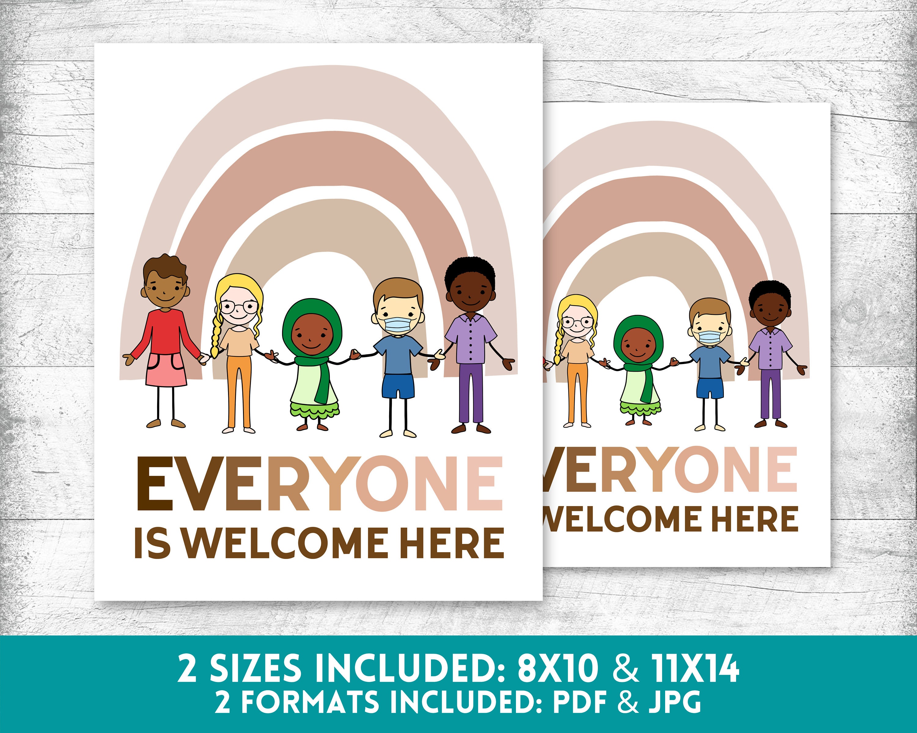 Racial Equality Classroom Sign Classroom Posters School - Etsy