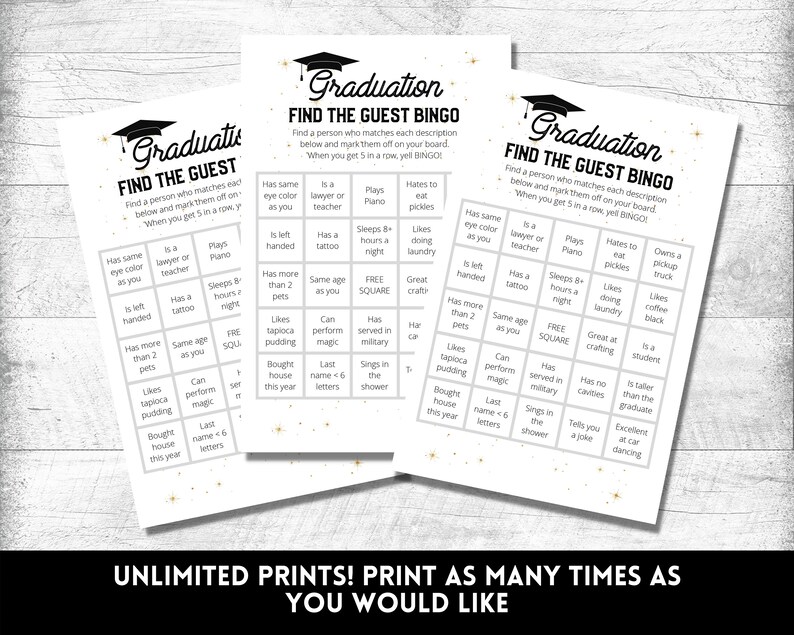 Graduation Games Bundle Graduation Games Printable - Etsy