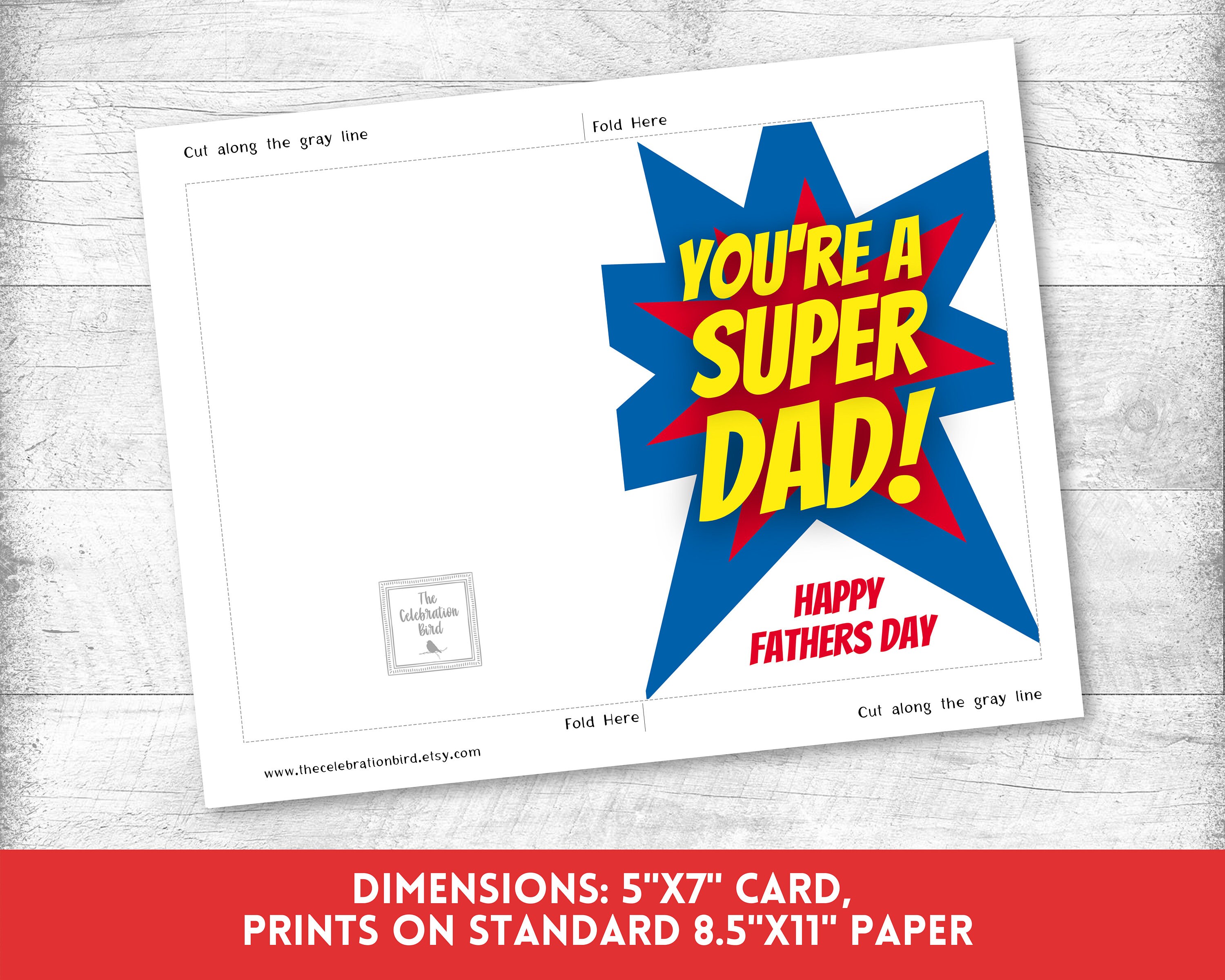 Superhero Dad Fathers Day Card, Super Dad Card, Superhero Dad Card ...