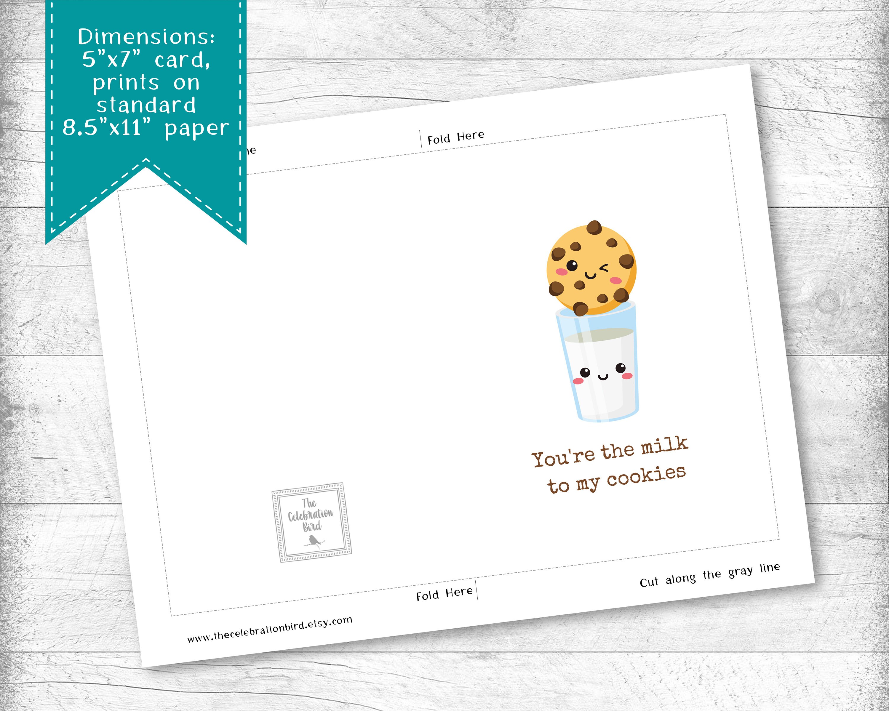 Milk & Cookies You're the Milk Card Funny Valentine Card - Etsy