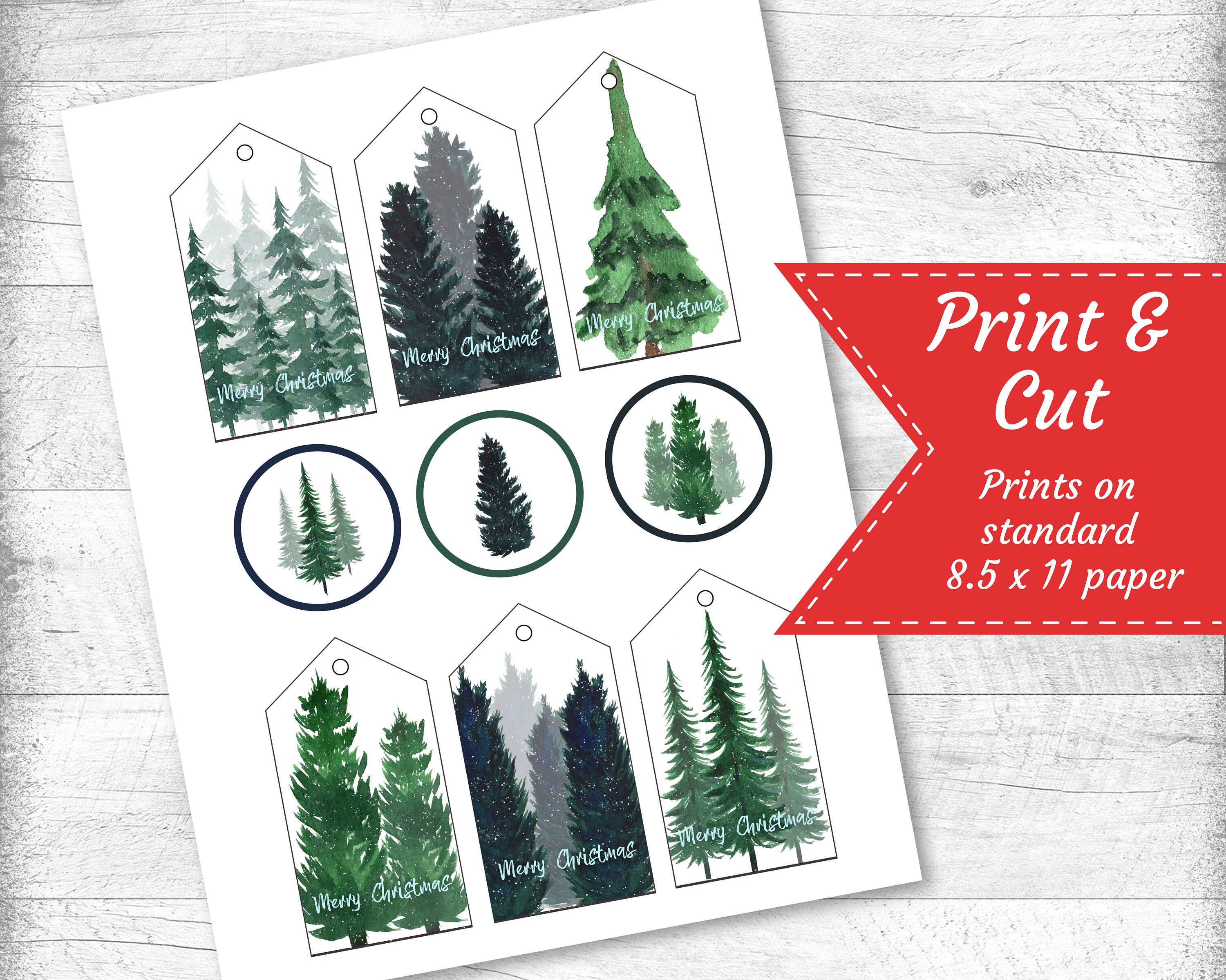 Printable Christmas Gift Tags | DIY Christmas Tag | Merry Christmas ...