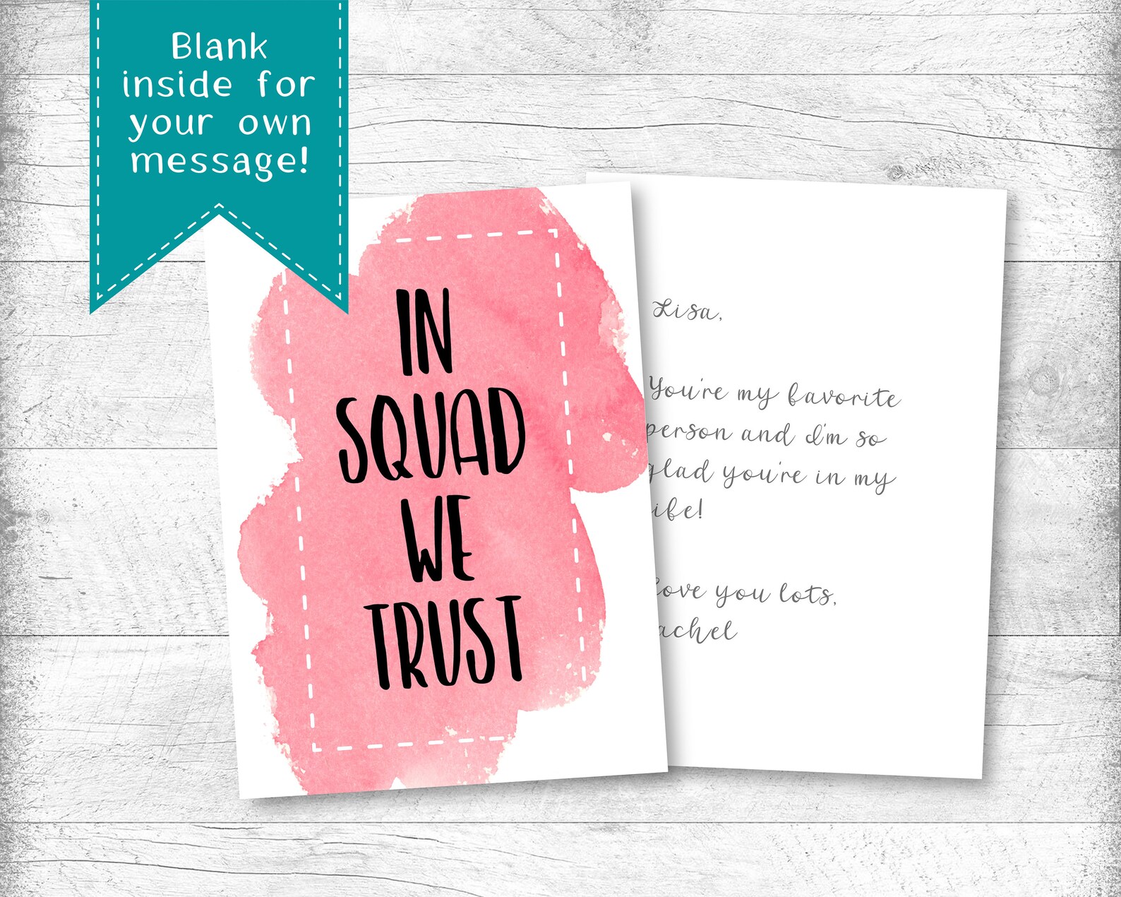 Printable Squad Friend Card Best Friend Best Friend Day - Etsy