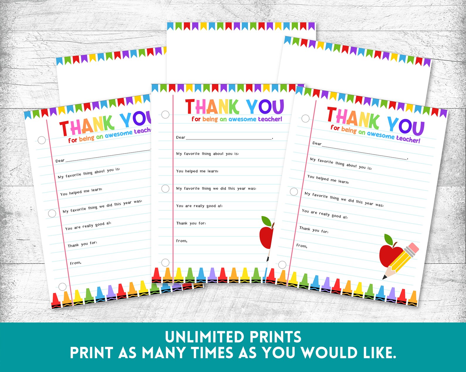 Teacher Appreciation Activity Teacher Appreciation Gift - Etsy