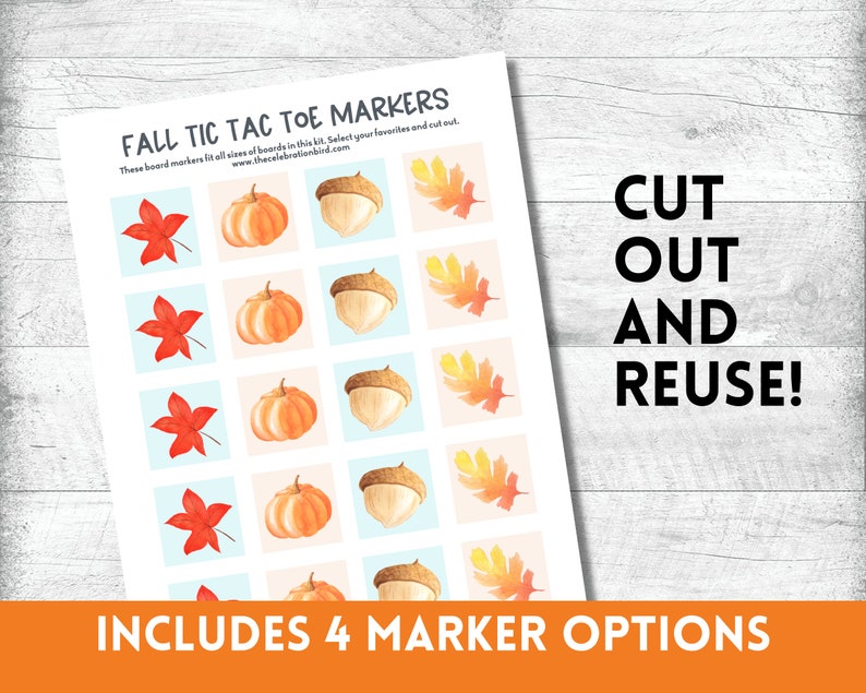 Fall Tic Tac Toe Printable, Fall Tic Tac Toe, Autumn Tic Tac Toe, Tic ...