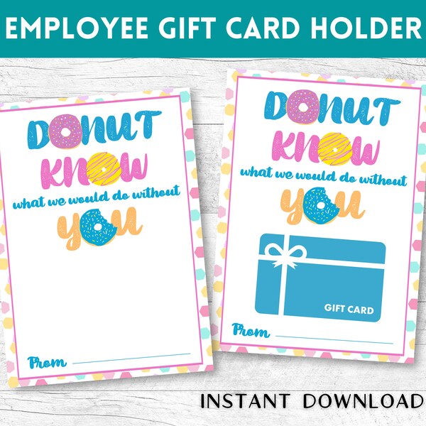 Donut Know What We Would Do Without You - Etsy