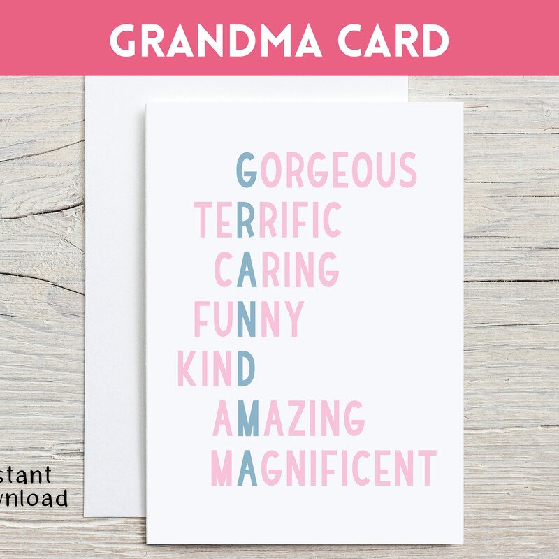 Grandma Card - Etsy