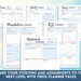 Blue Student Planner Student Planner Printable College - Etsy