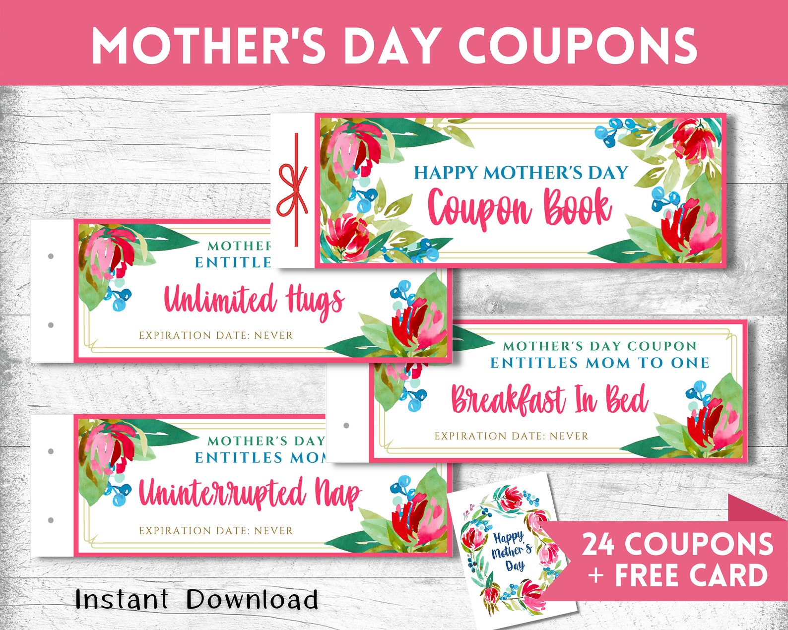 Mothers Day Coupons, Coupon Ideas for Mothers Day, Mothers Day Gift ...