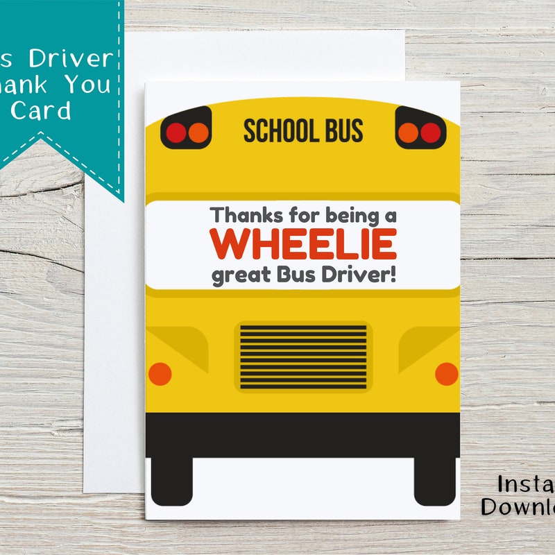 Bus Driver Thank You - Etsy