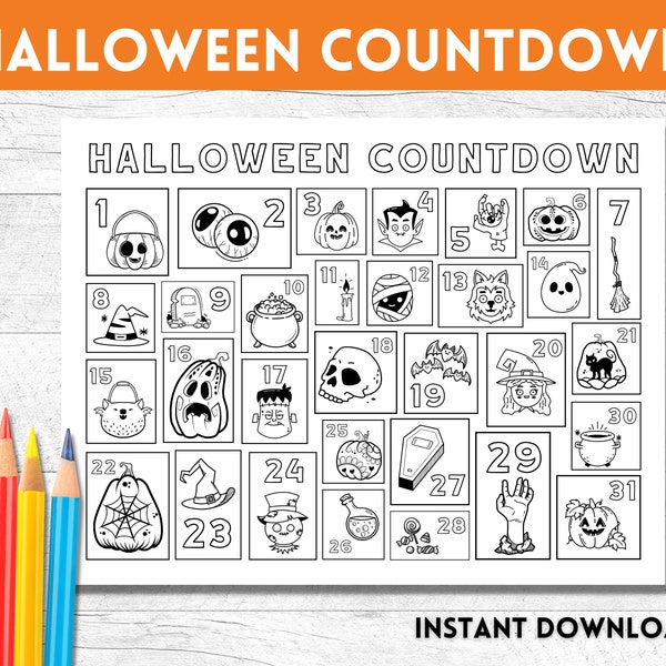 Halloween Countdown - Etsy
