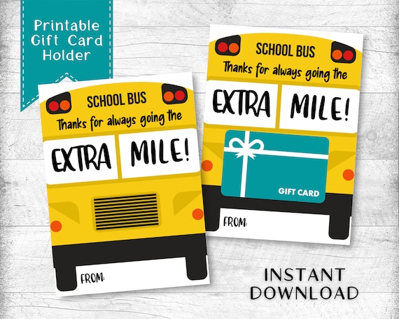 School Bus Retirement Cards Funny Printable