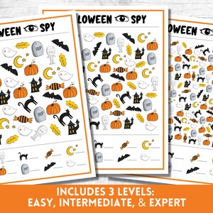 Halloween I Spy, Halloween I Spy Printable, Halloween Games for Kids ...