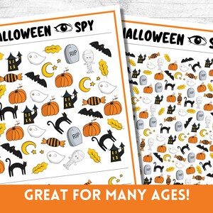 Halloween I Spy, Halloween I Spy Printable, Halloween Games for Kids ...