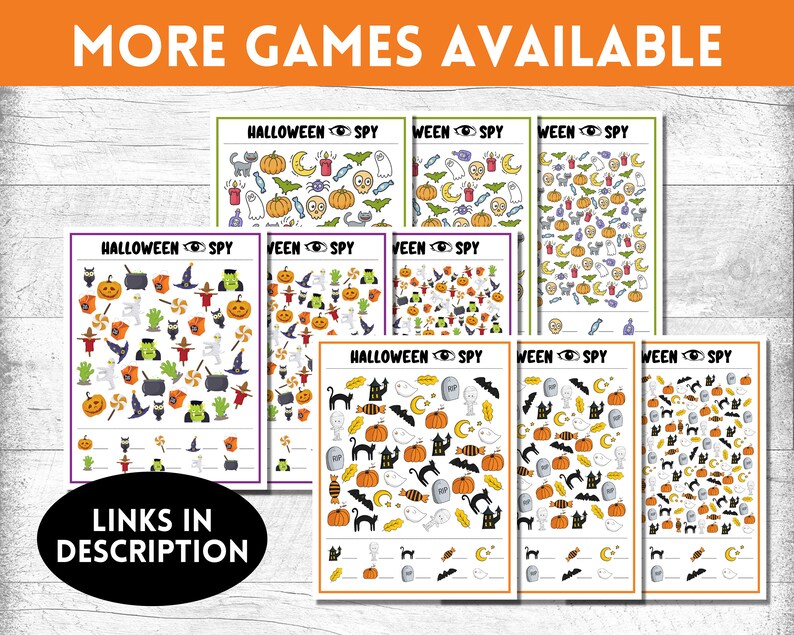 Halloween I Spy, Halloween I Spy Printable, Halloween Games for Kids ...