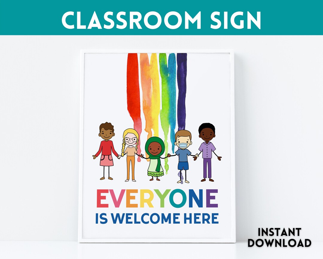 Equality Classroom Sign, Classroom Posters, School Counselor, School ...