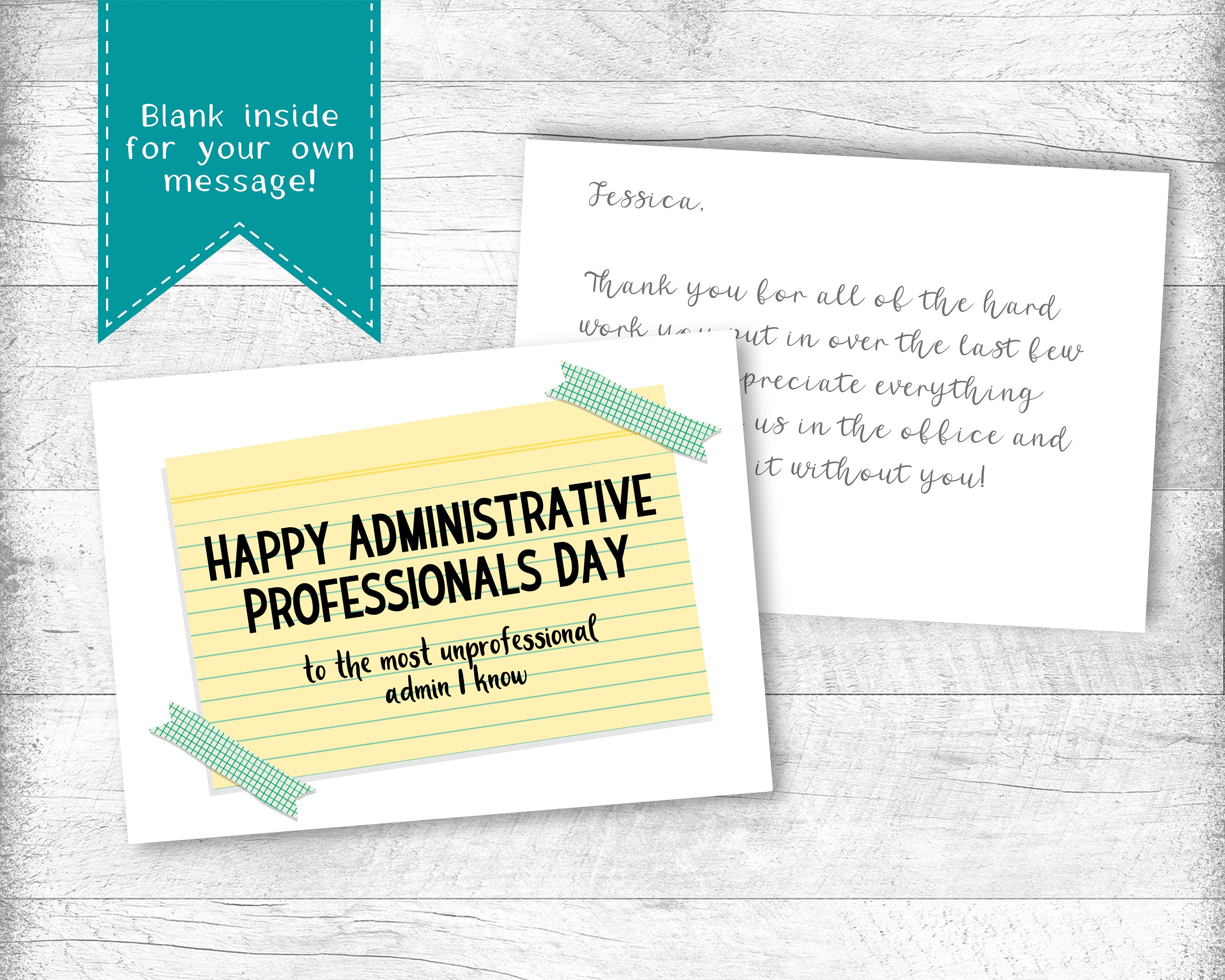 Funny Administrative Professionals Day Card, Administrative Day Gift ...
