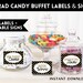 Graduation Candy Labels, Graduation Sweet Table, Candy Buffet ...