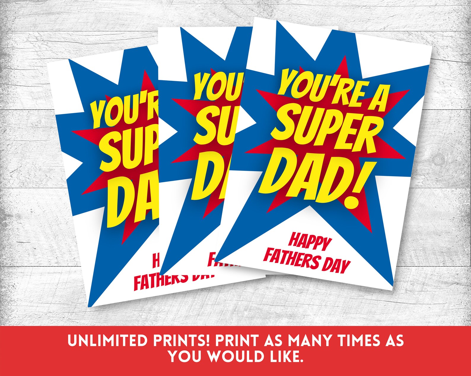 Superhero Dad Fathers Day Card, Super Dad Card, Superhero Dad Card ...