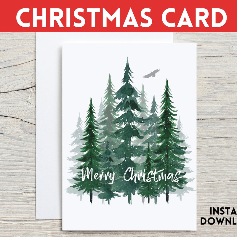 Christmas Tree Card - Etsy