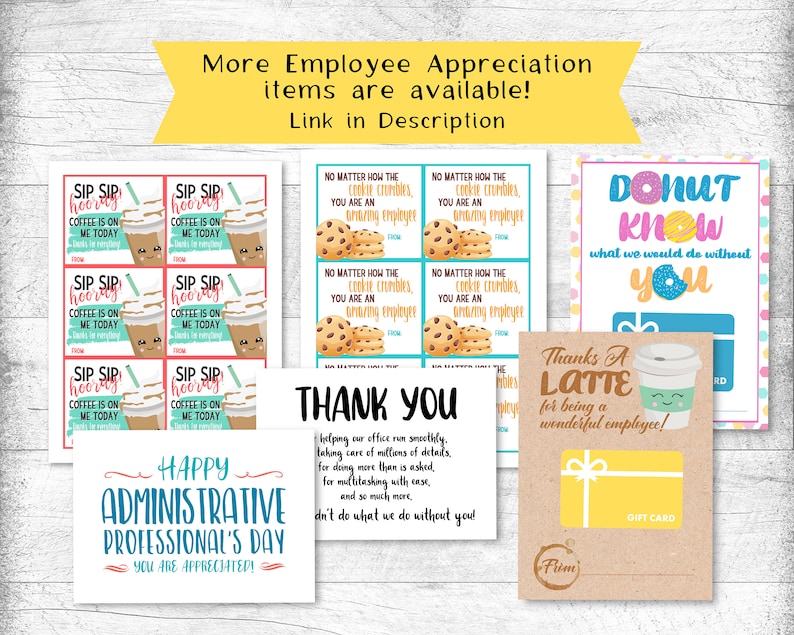 Administrative Professionals Day Card, Administrative Day Gift, Staff ...