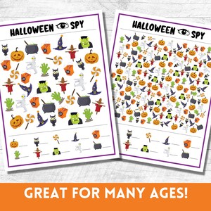 Halloween I Spy Halloween I Spy Printable Halloween Games | Etsy