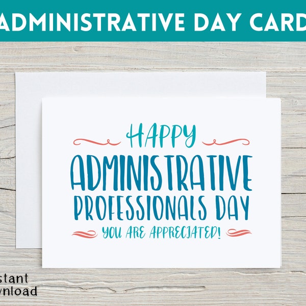 Administrative Professional Day Card - Etsy