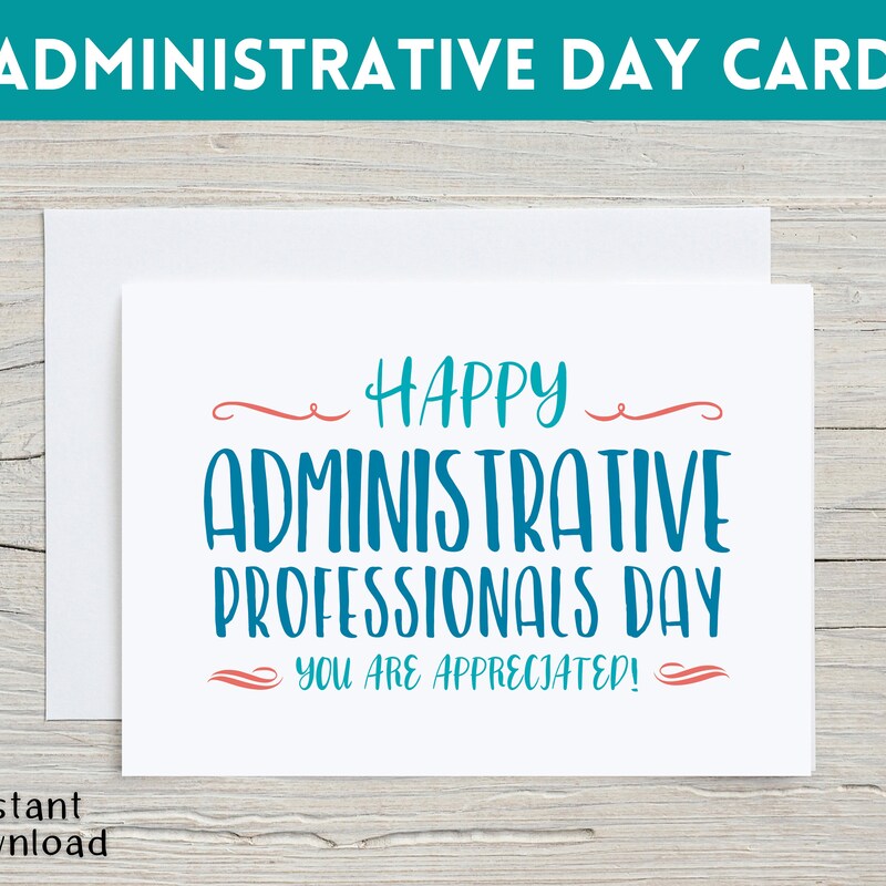 Administrative Professional Day Card - Etsy