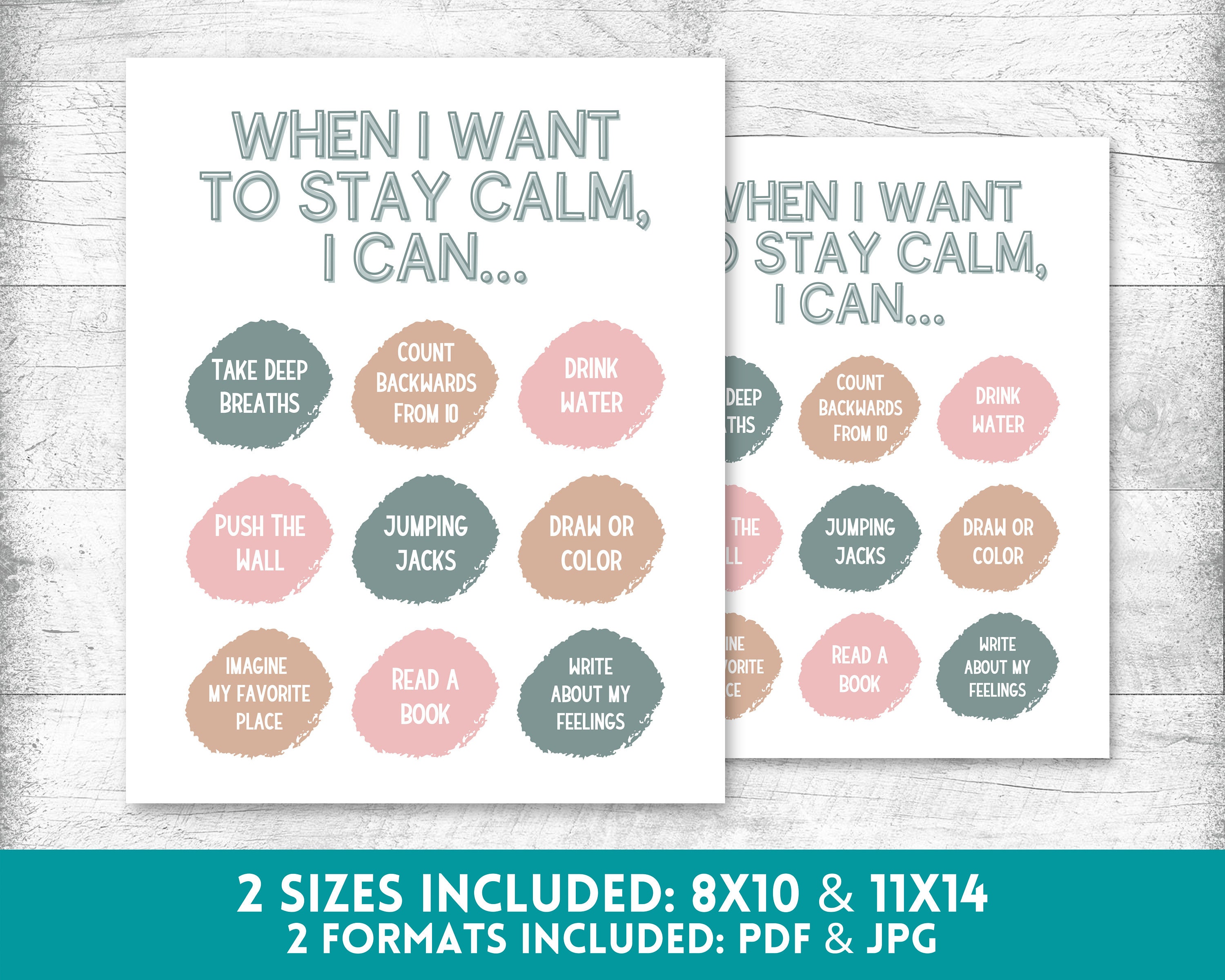 Calm Down Sign, Calm Down Corner, Kids Mental Health, Classroom Sign ...