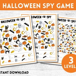 Halloween I Spy, Halloween I Spy Printable, Halloween Games for Kids ...